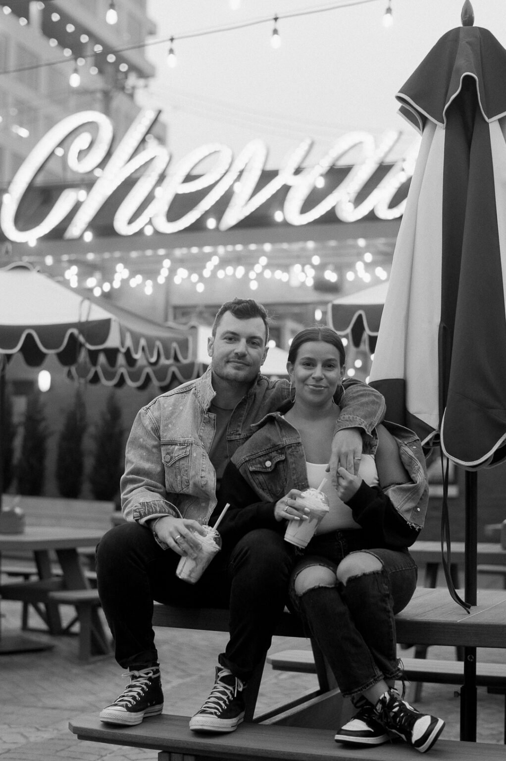 Unique Engagement Photos at Small Cheval | Mere & Mike